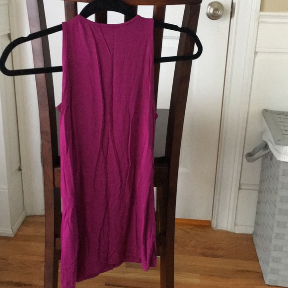 The Limited | Tops | The Limited Magenta Ruffle Tank | Poshmark